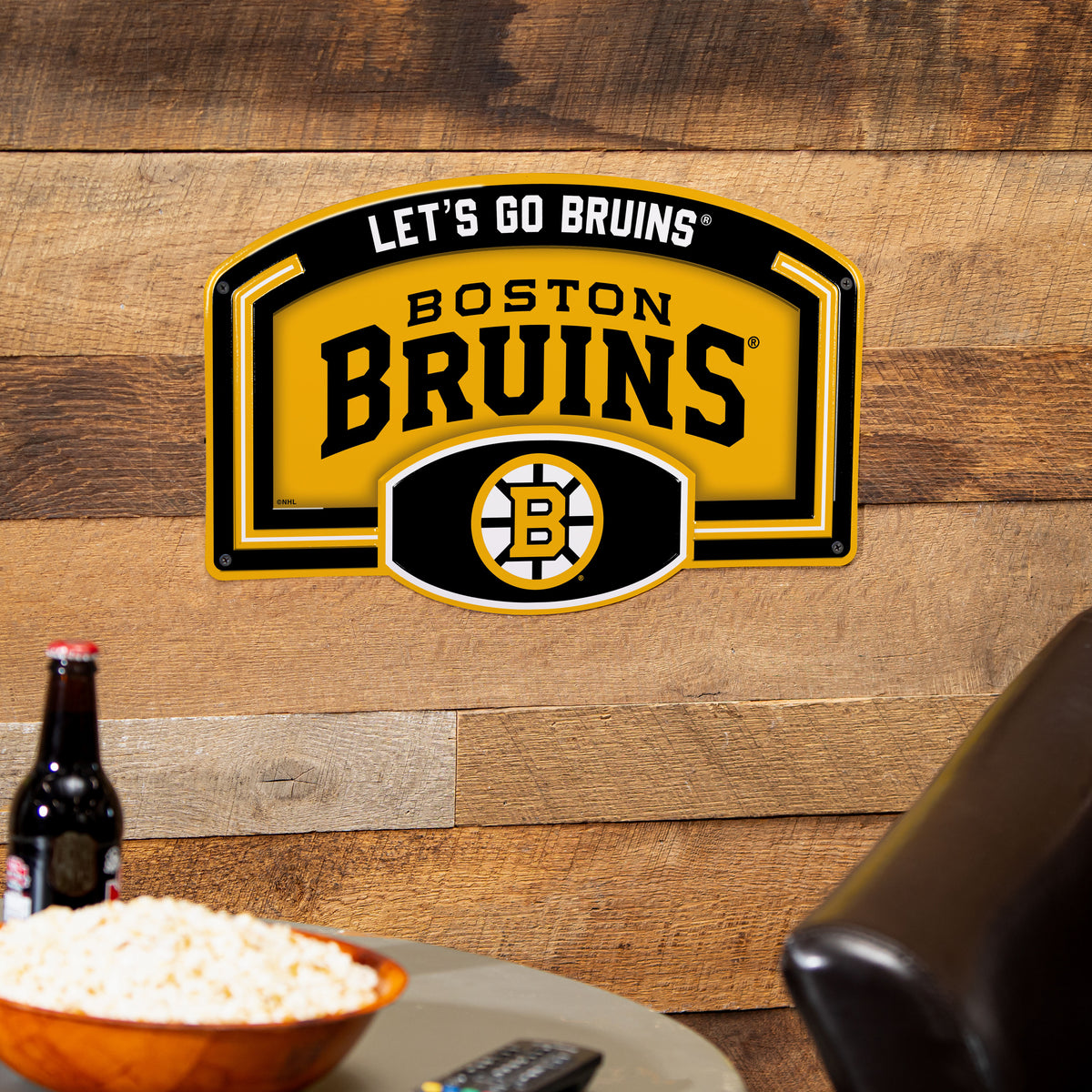 Boston Bruins USA Embossed Steel Wall Sign, 11" x 17" – Team Sports America