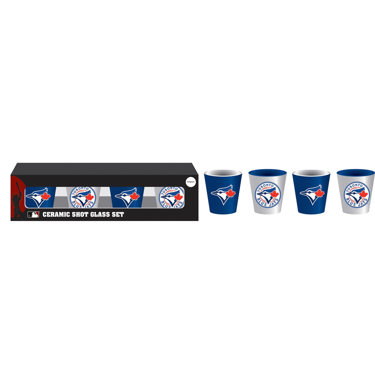 Toronto Blue Jays 4-Piece Ceramic 2oz. Cup Set – Team Sports America