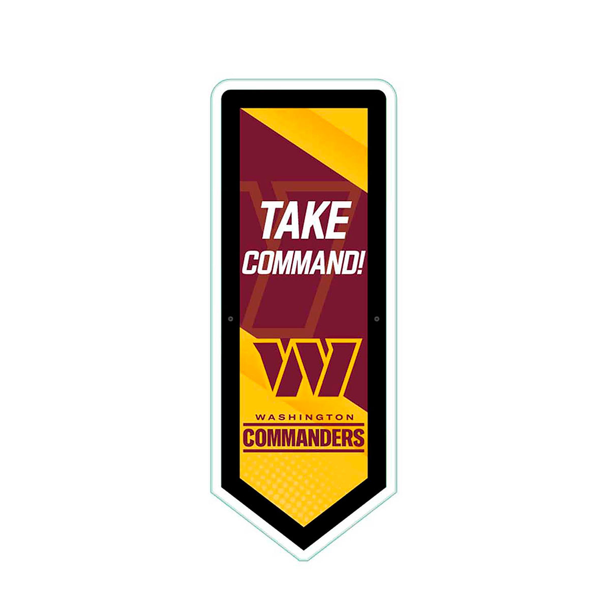 LED Wall Decor, Pennant, Washington Commanders – Team Sports America