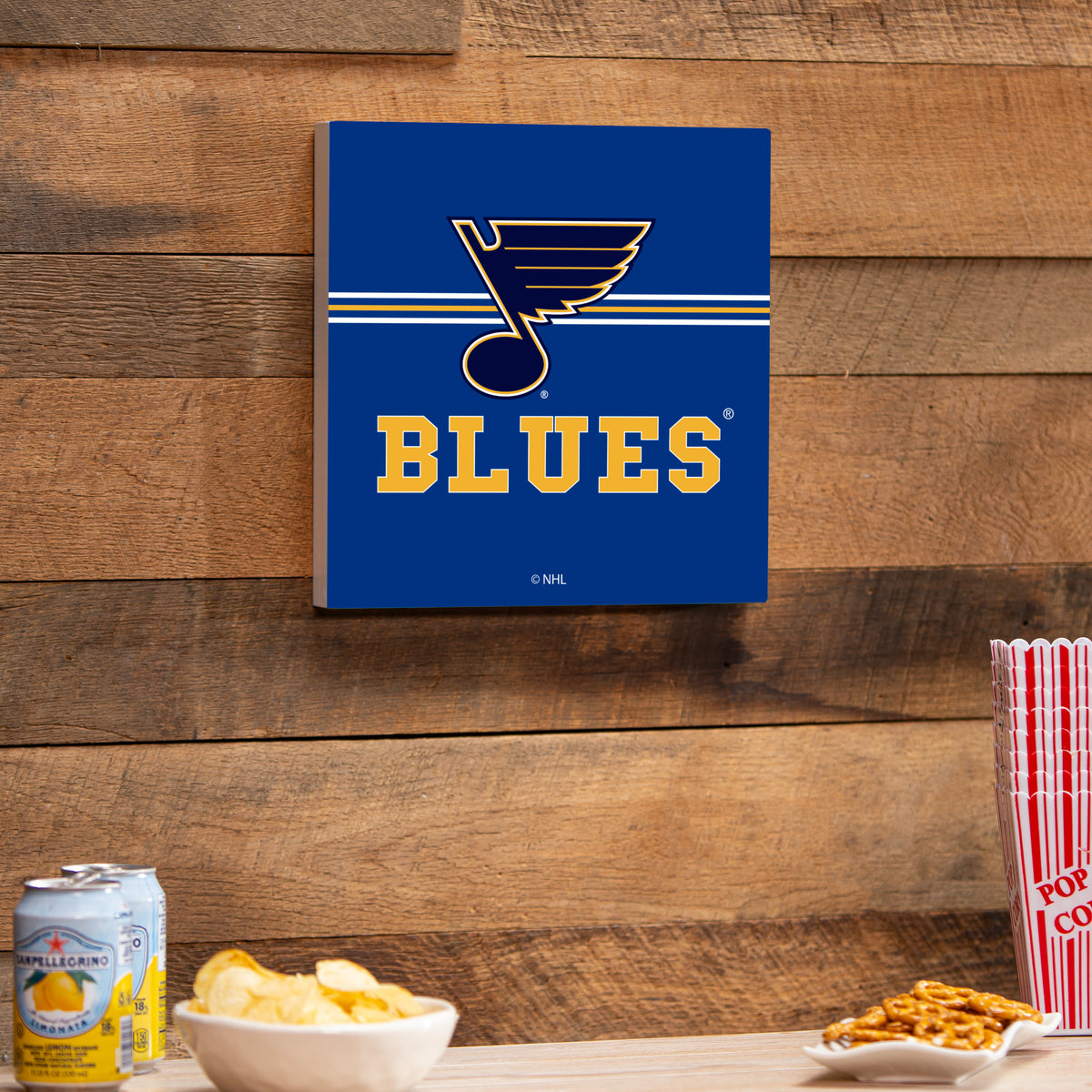 St Louis Blues Wood Wall Sign, 12x12 – Team Sports America