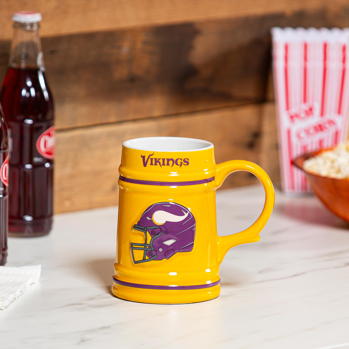 Minnesota Vikings Ceramic Stein Cup, 24oz – Team Sports America