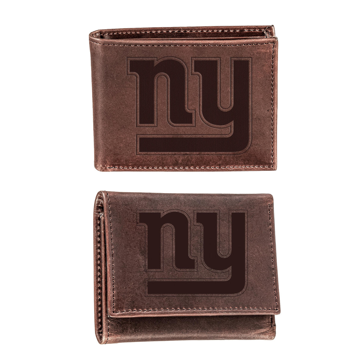 New York Giants, Bi-Fold and Tri-Fold Wallet Gift Set, Brown – Team ...