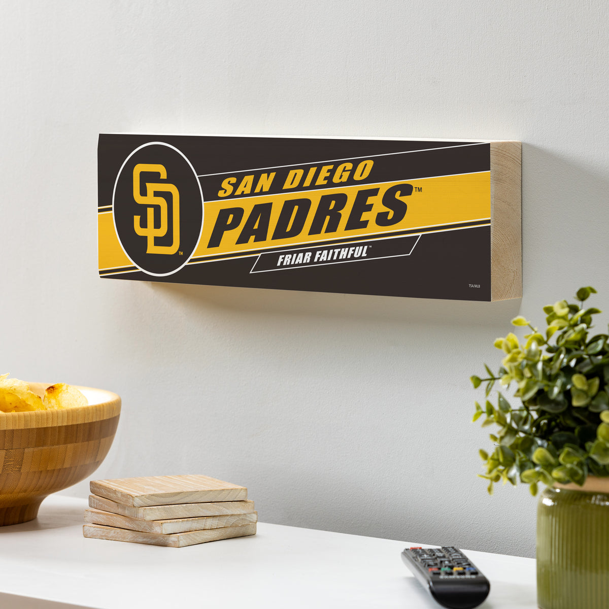 San Diego Padres Mantle Sign, Down Home Fans, 5x18 – Team Sports America