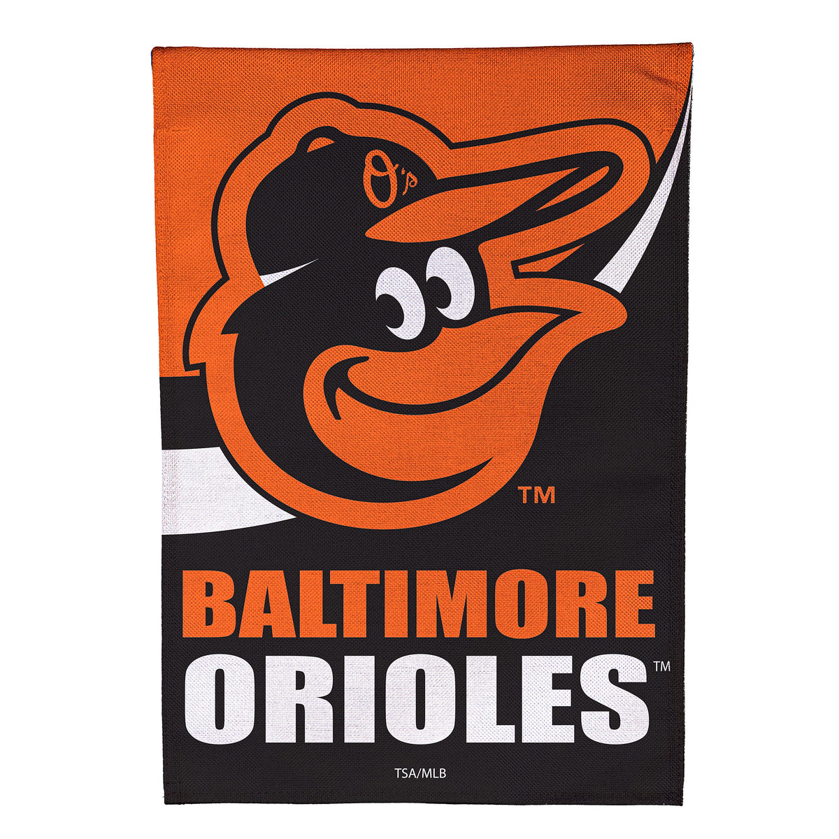 Baltimore Orioles Burlap Garden Flag – Team Sports America