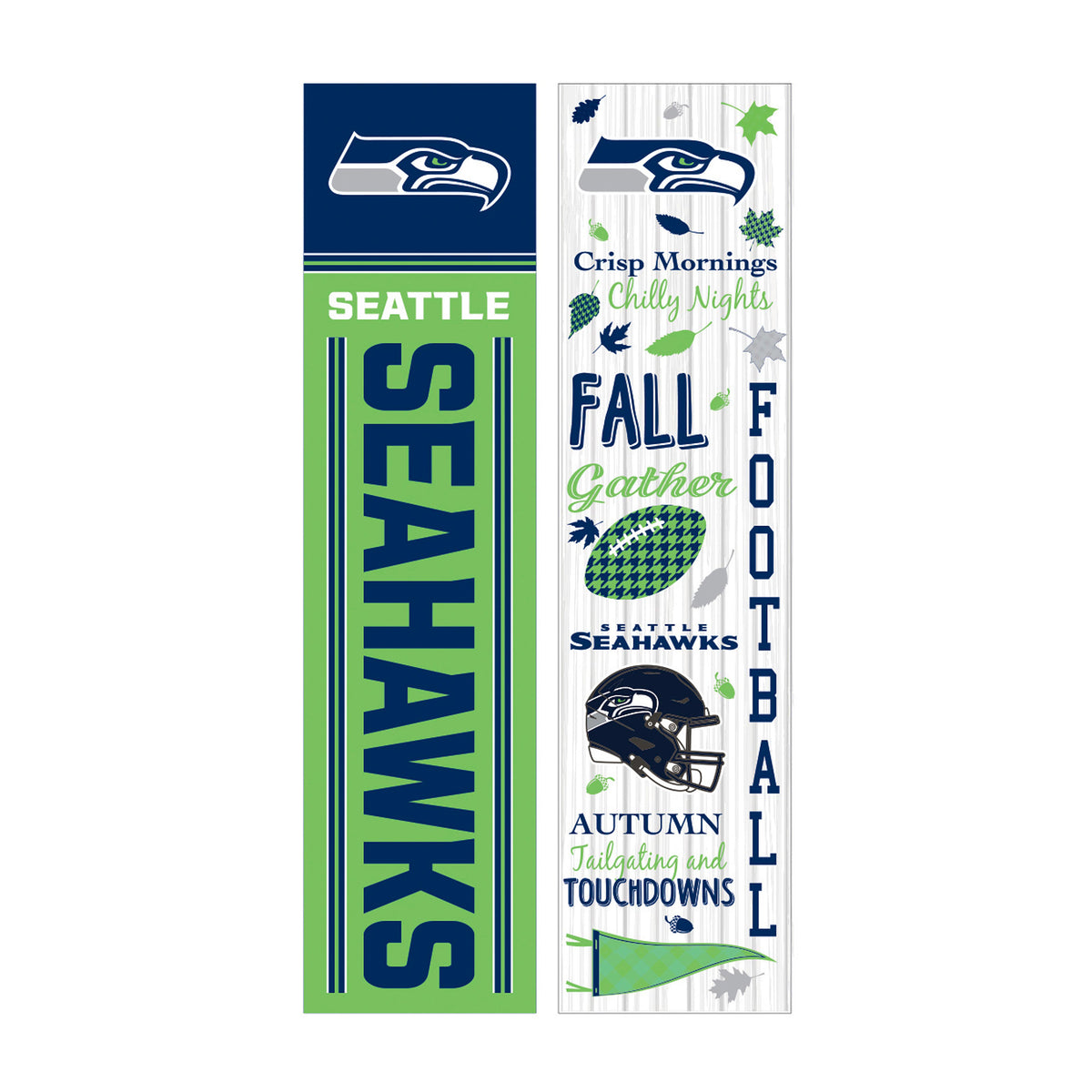 46" Double Sided Leaner, Seattle Seahawks, Fall Seasonal – Team Sports ...
