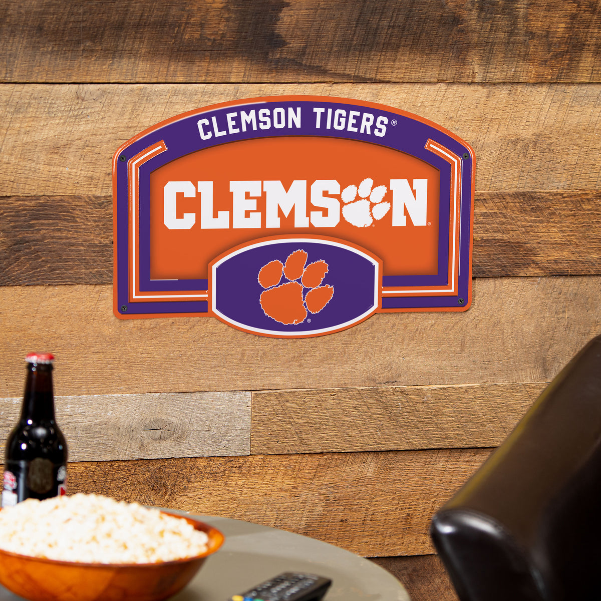 Clemson University USA Embossed Steel Wall Sign, 11" x 17" – Team ...