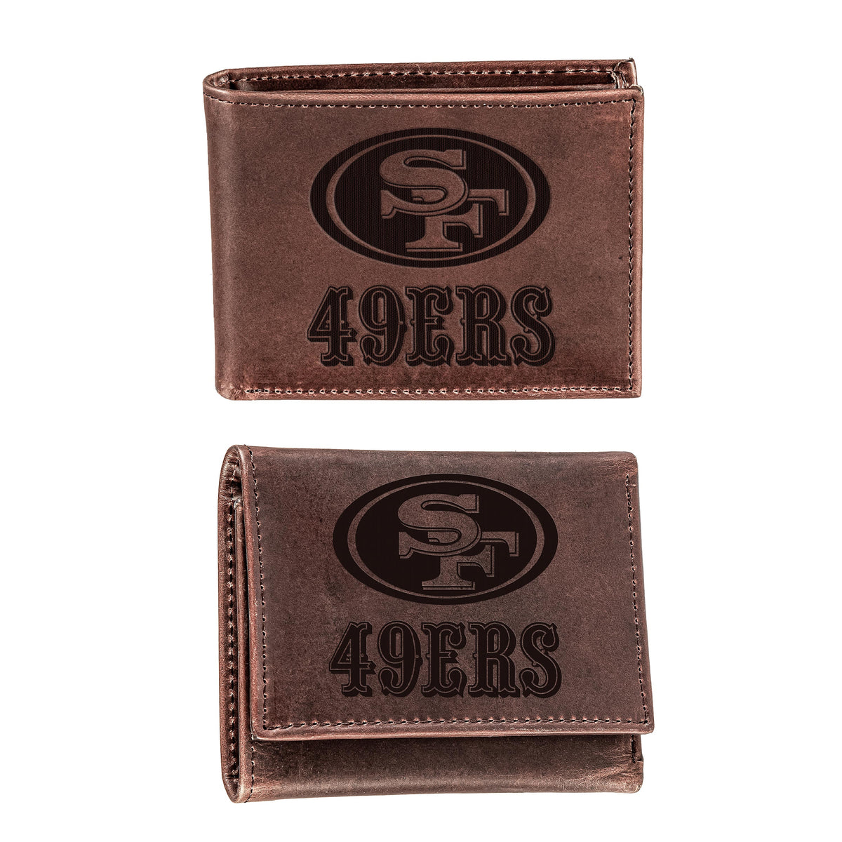 San Francisco 49ers, Bi-Fold and Tri-Fold Wallet Gift Set, Brown – Team ...
