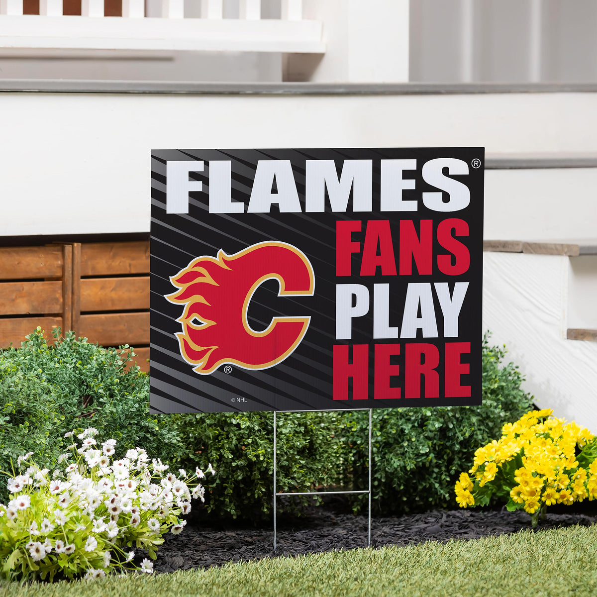 Calgary Flames Coroplast Yard Sign "Fans Play Here" – Team Sports America