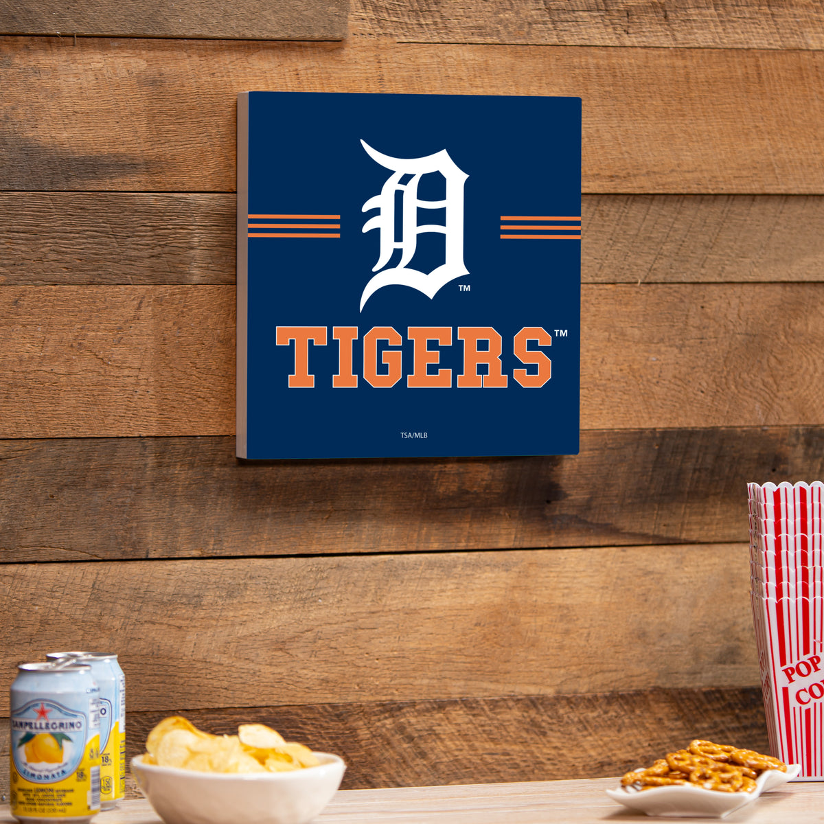 Detroit Tigers Wood Wall Sign, 12x12 – Team Sports America