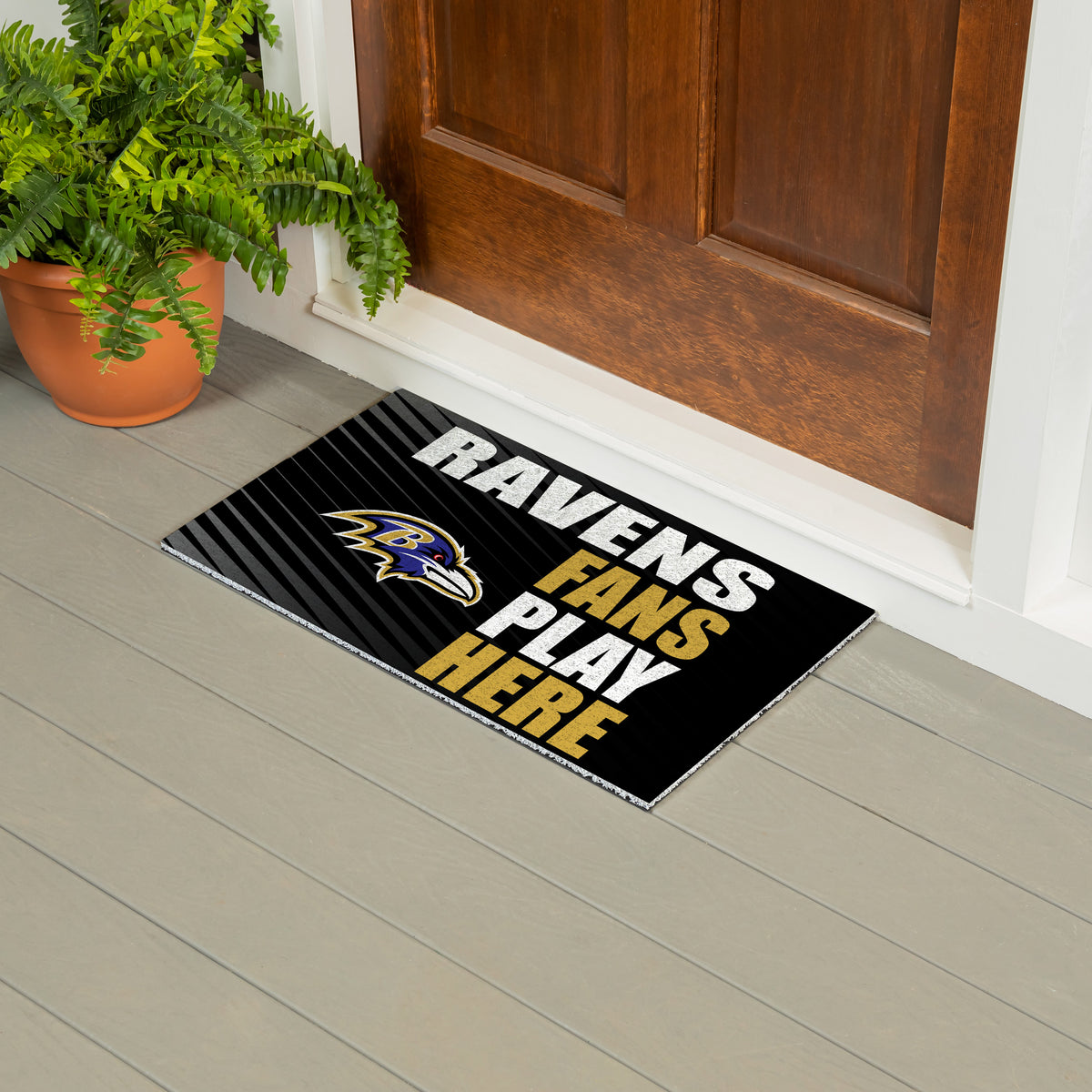 Baltimore Ravens Fan Mat, 28"x16" – Team Sports America