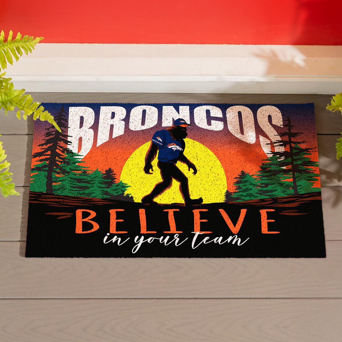 Denver Broncos Bigfoot PVC Mat, 28"x16" – Team Sports America