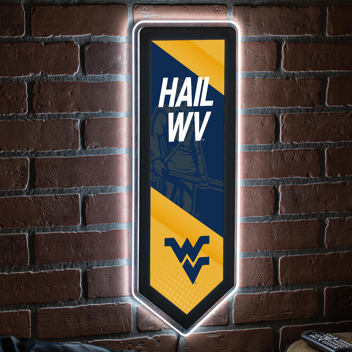 LED Wall Decor, Pennant, West Virginia University – Team Sports America