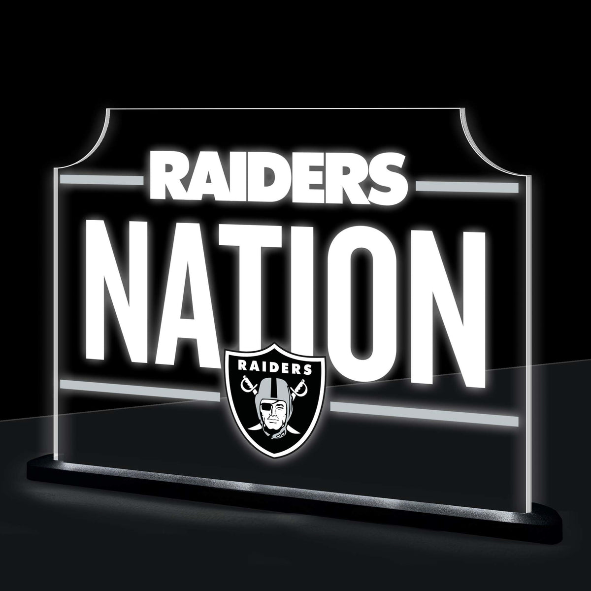 Las Vegas Raiders NFL Football Rectangle Desklite LED Decor – Team ...