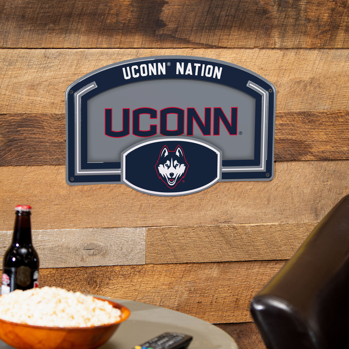 University of Connecticut USA Embossed Steel Wall Sign, 11" x 17 ...