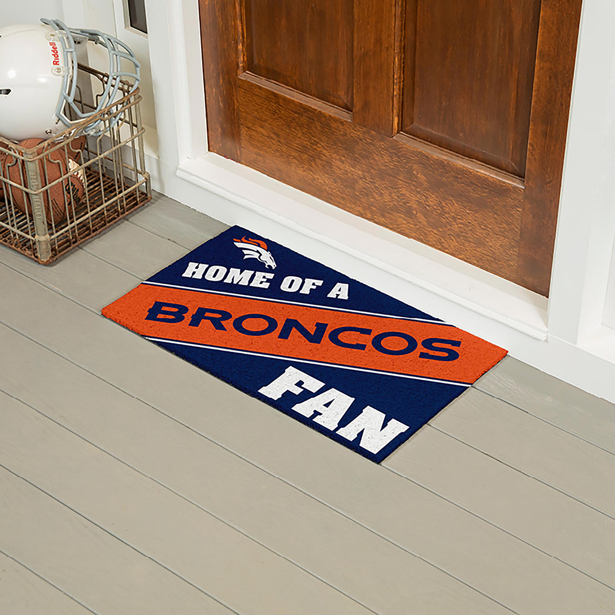 Denver Broncos, PVC Mat COLOR, Home of a Fan – Team Sports America