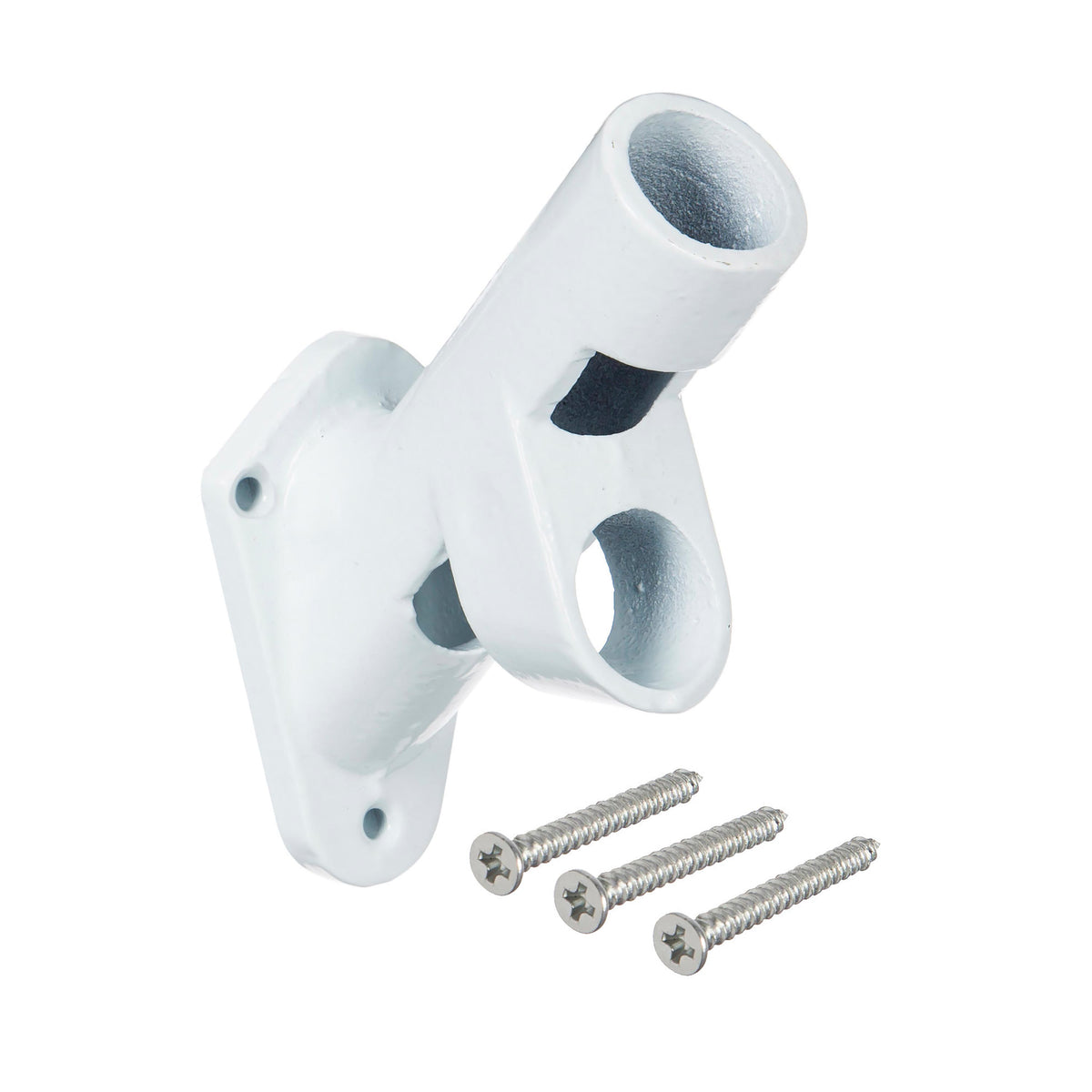 Two-Position White Aluminum Bracket – Team Sports America