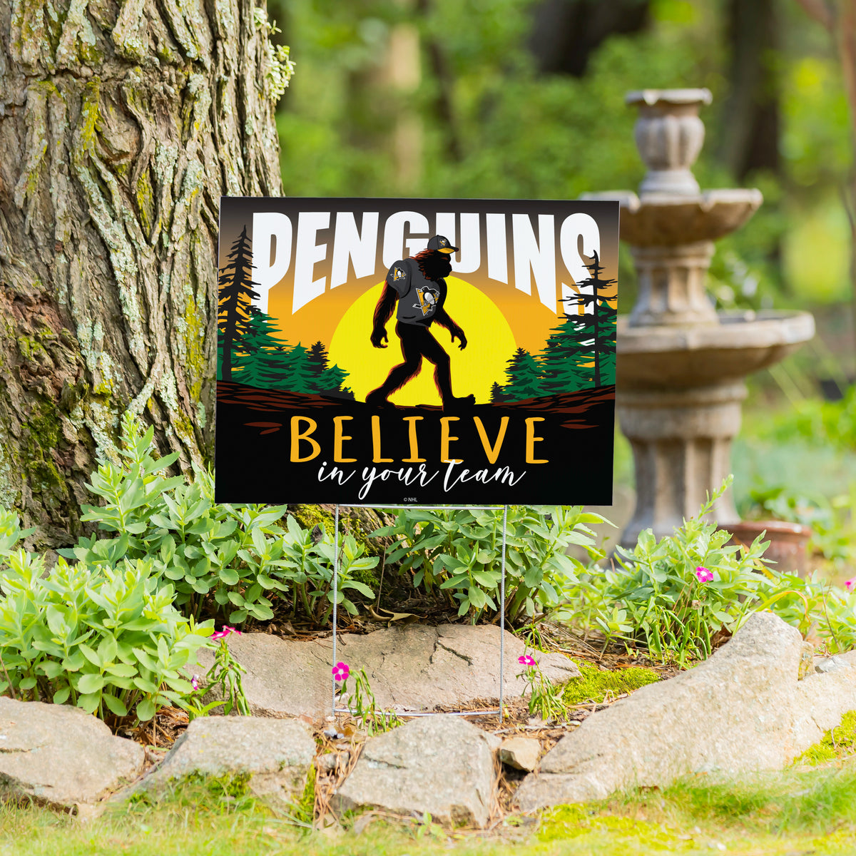 Pittsburgh Penguins Yard Sign, Bigfoot – Team Sports America