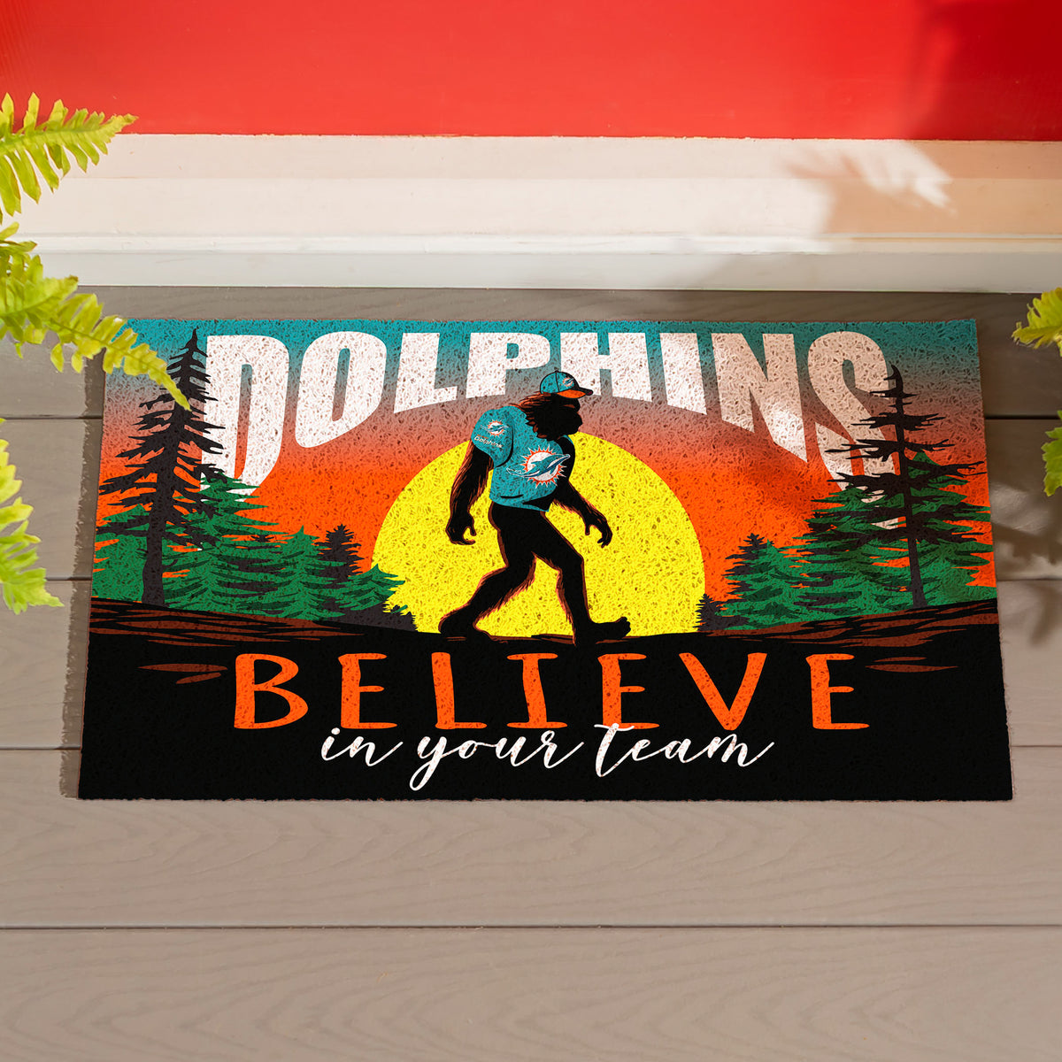 Miami Dolphins Bigfoot PVC Mat, 28"x16" – Team Sports America