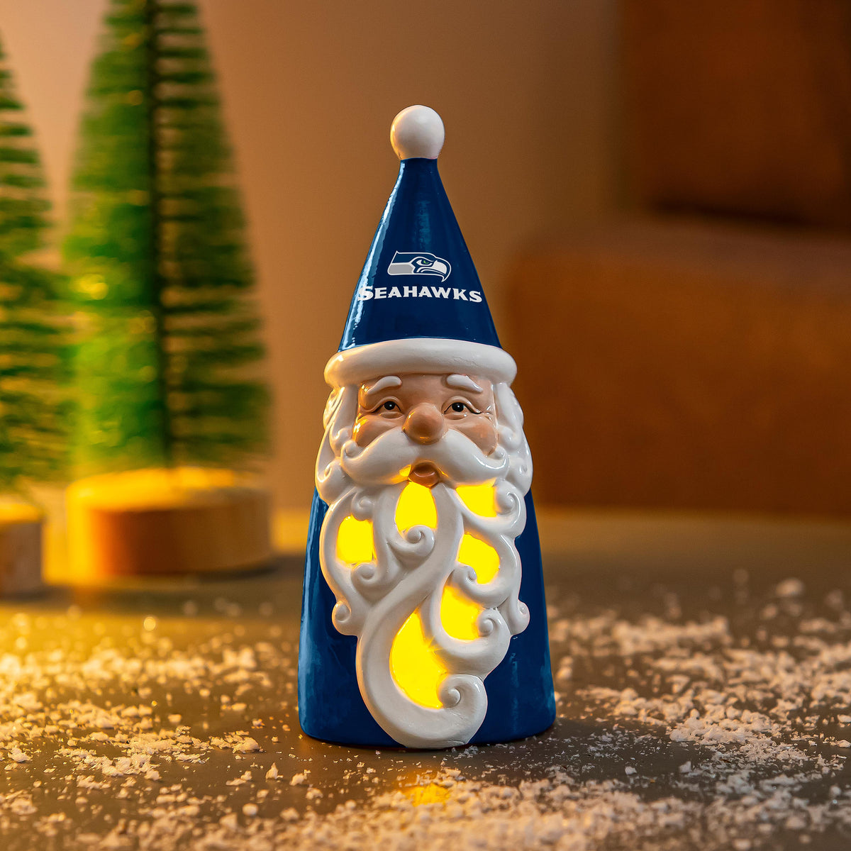 Seattle Seahawks Santa LED Statuary, 8" – Team Sports America