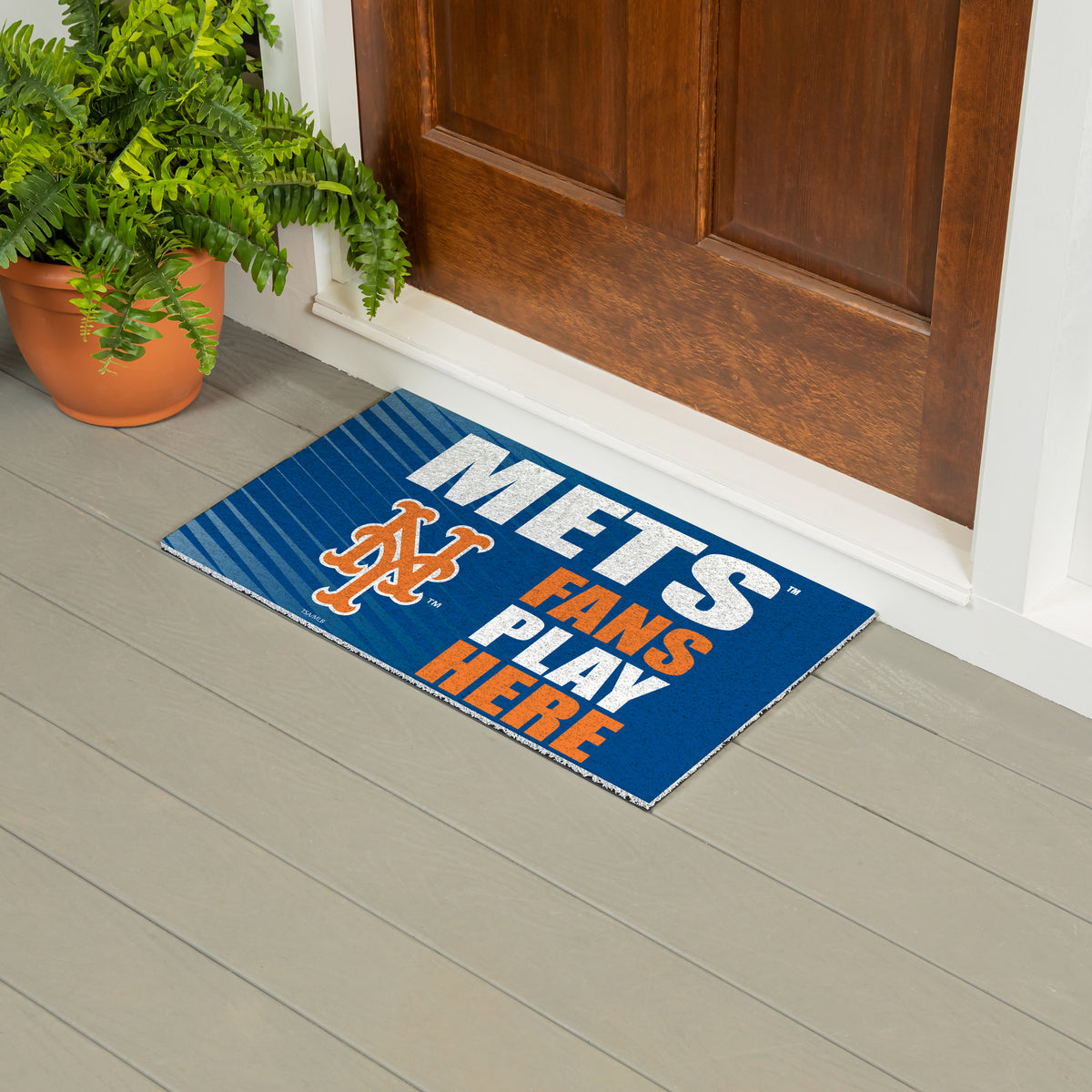 New York Mets Fan Mat, 28"x16" – Team Sports America