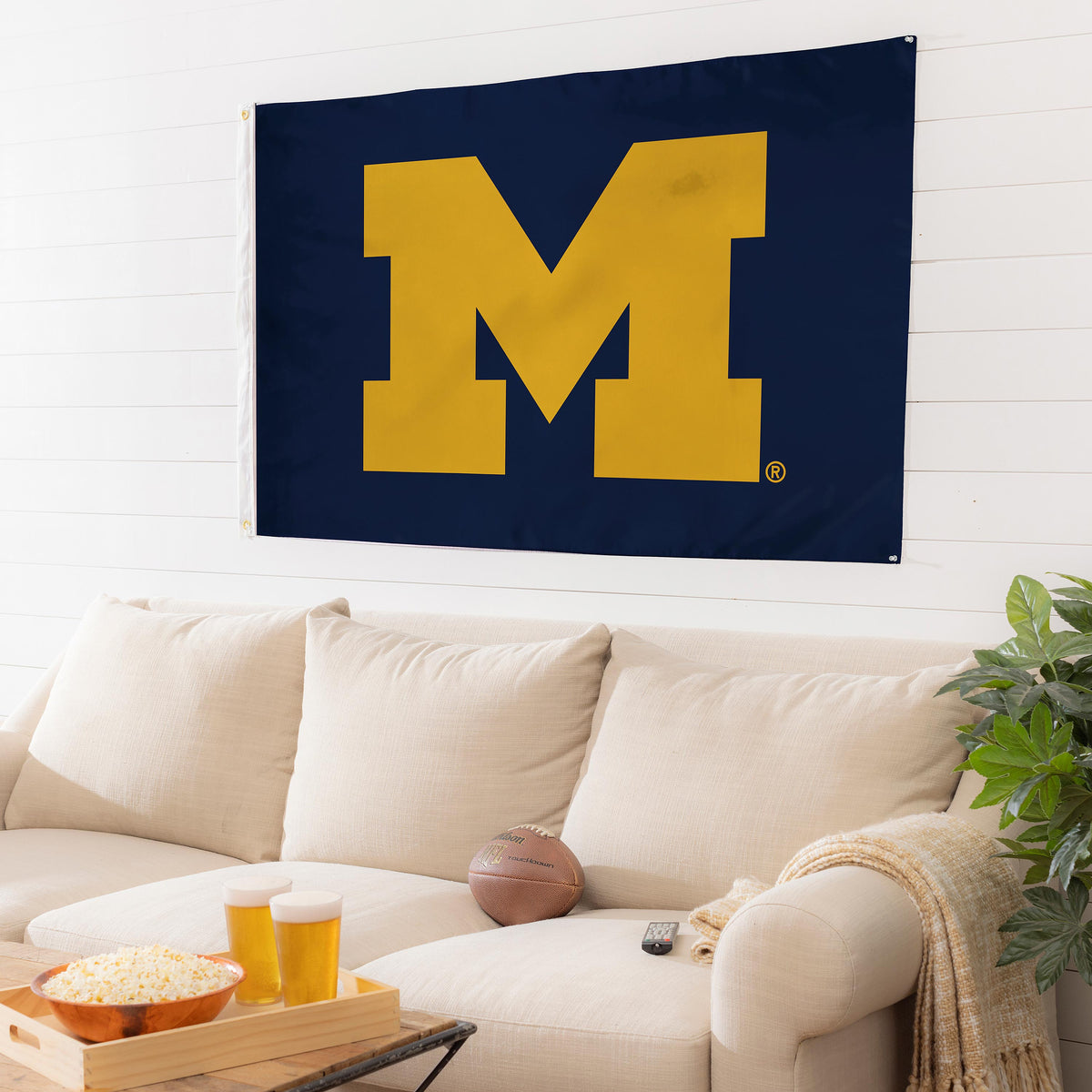 University Of Michigan Single Sided Flag w/ 2 Grommets, 3'x5' – Team ...