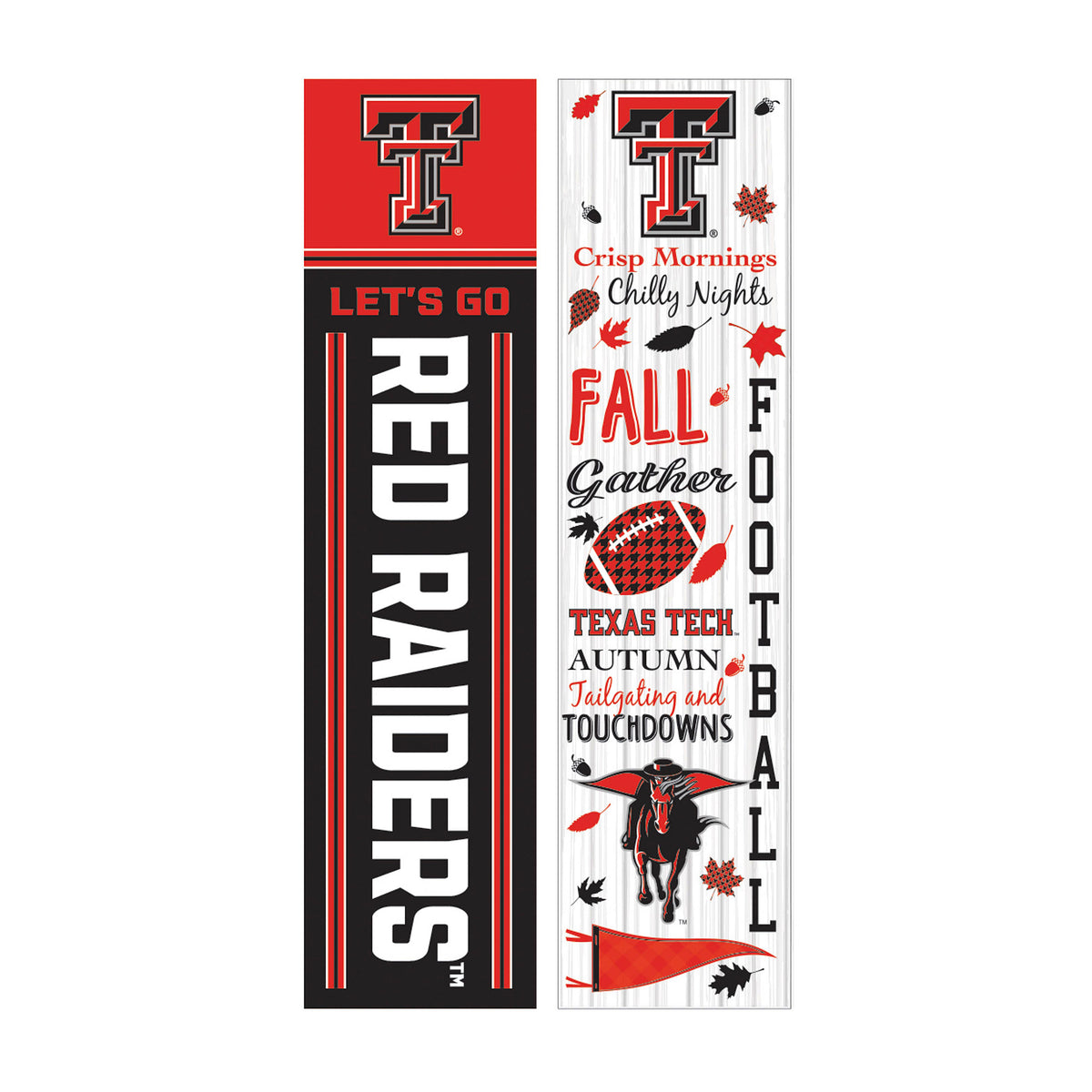 46" Double Sided Leaner, Texas Tech University, Fall Seasonal – Team ...