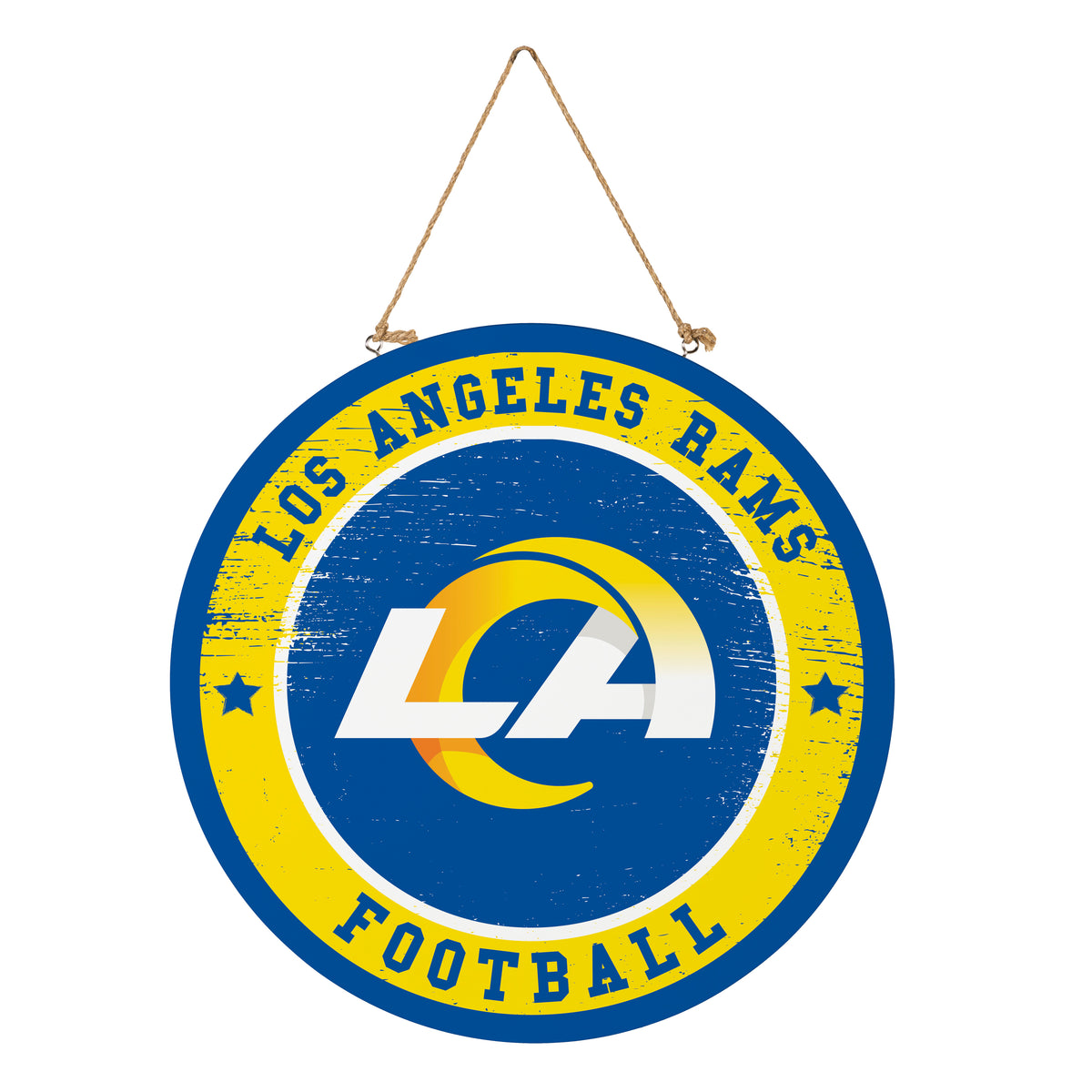 Los Angeles Rams Round Door Décor with Hanging Rope, 18x18 – Team ...