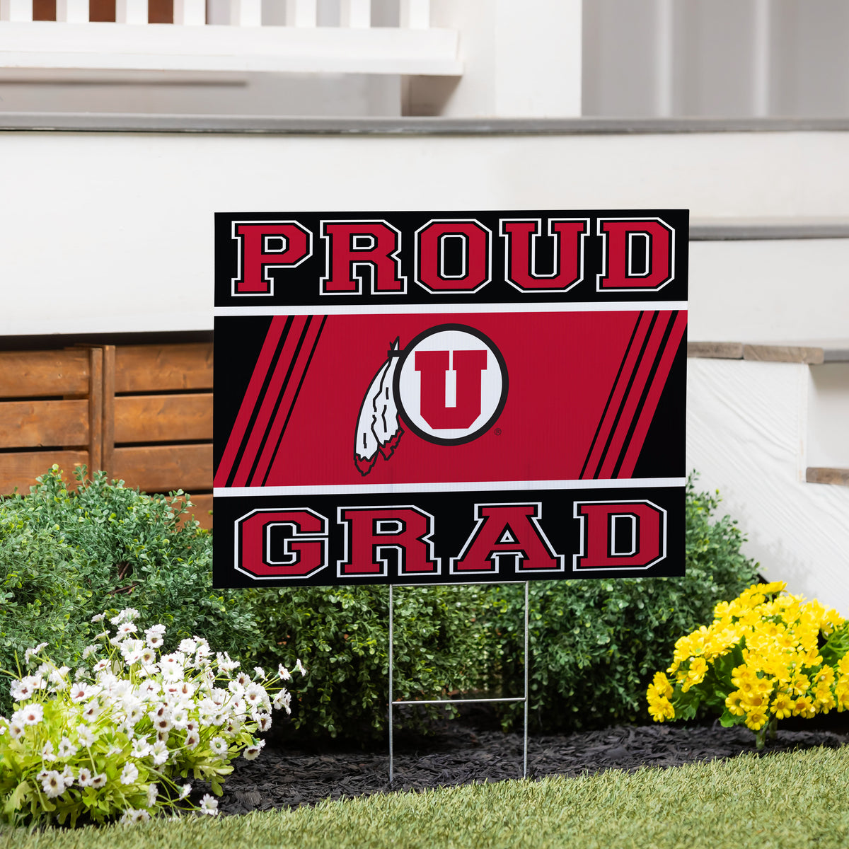 University of Utah Coroplast Yard Sign Graduate – Team Sports America
