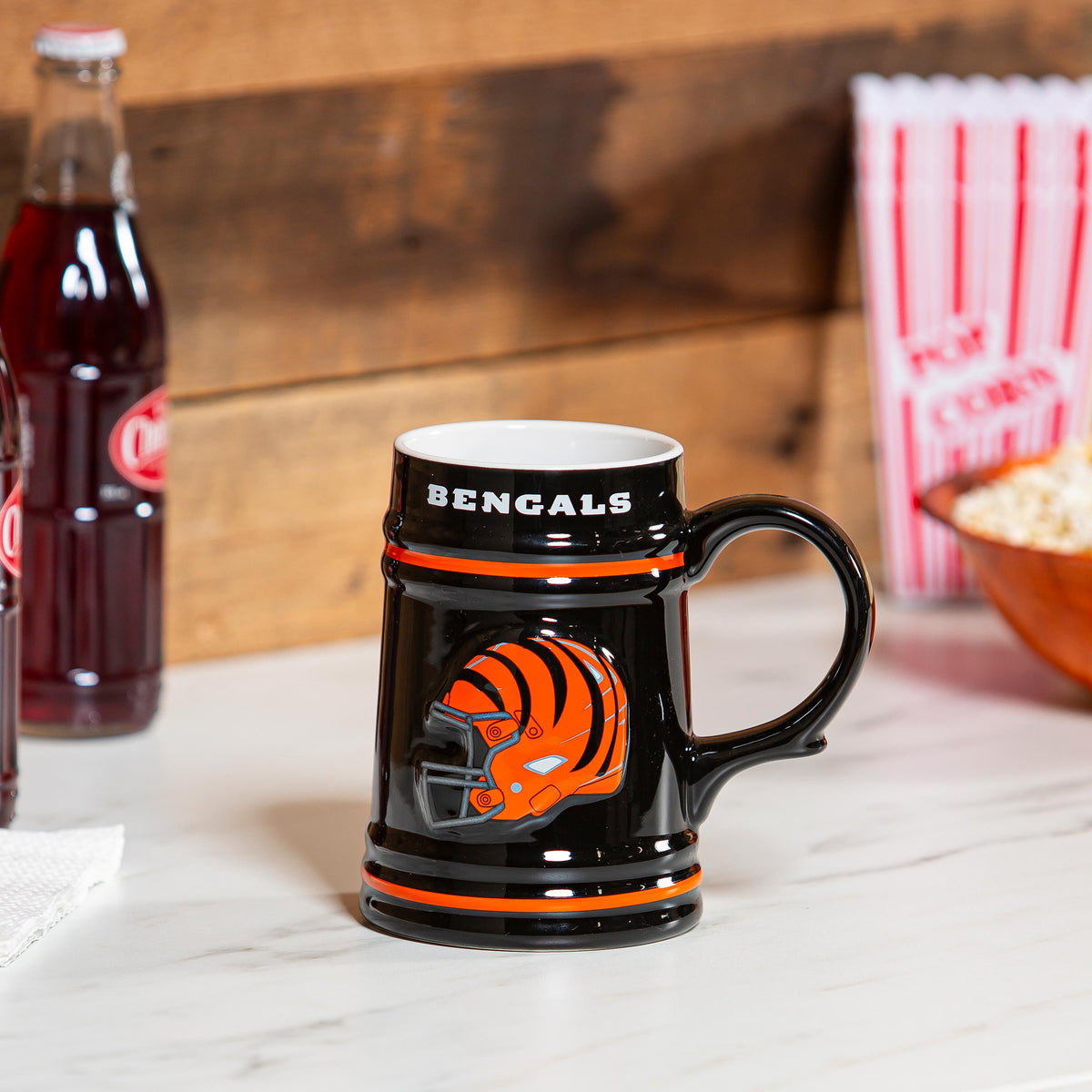 Cincinnati Bengals Ceramic Stein Cup, 24oz – Team Sports America