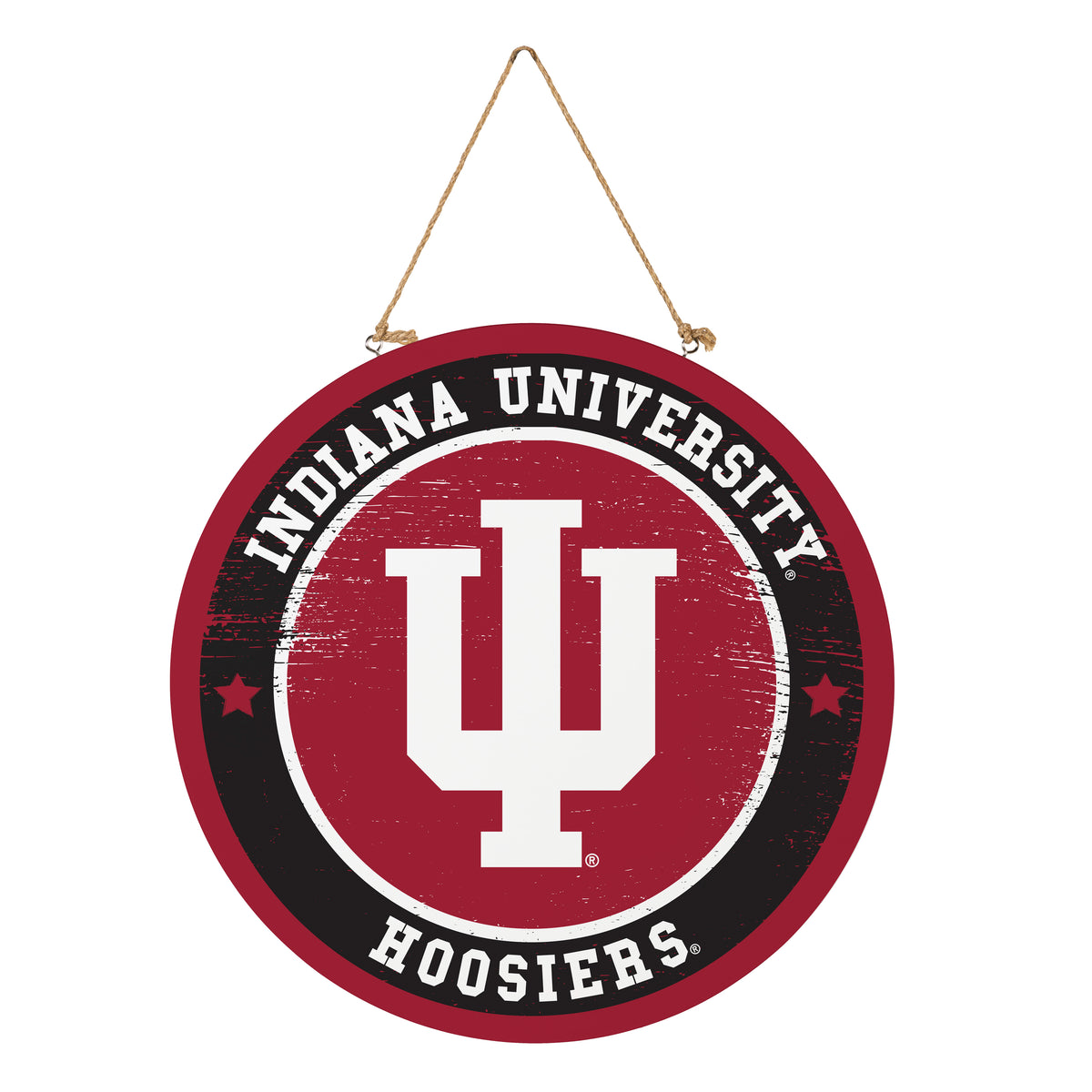 Indiana University Round Door Décor with Hanging Rope, 18x18 – Team ...