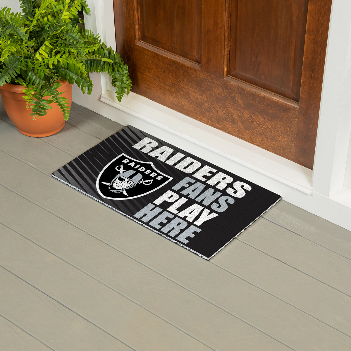 LAS VEGAS RAIDERS Fan Mat, 28"x16" – Team Sports America