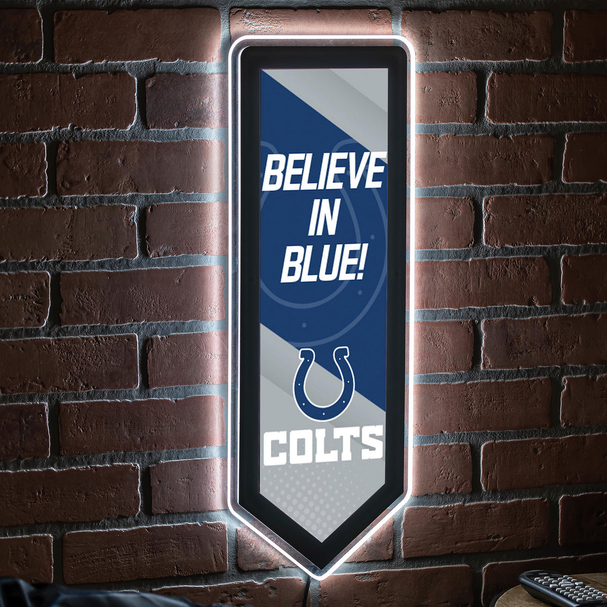 LED Wall Decor, Pennant, Indianapolis Colts – Team Sports America