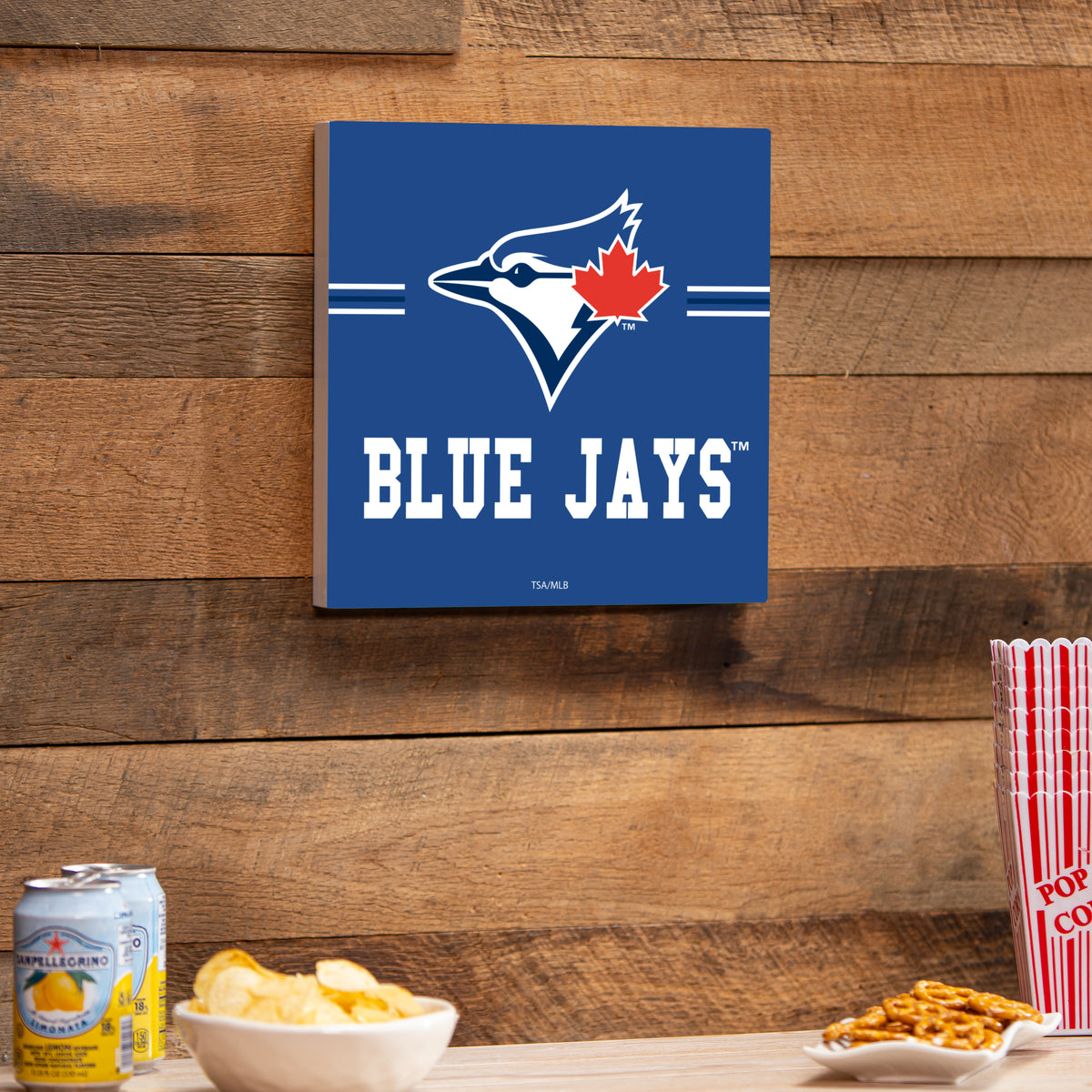 Toronto Blue Jays Wood Wall Sign, 12x12 – Team Sports America