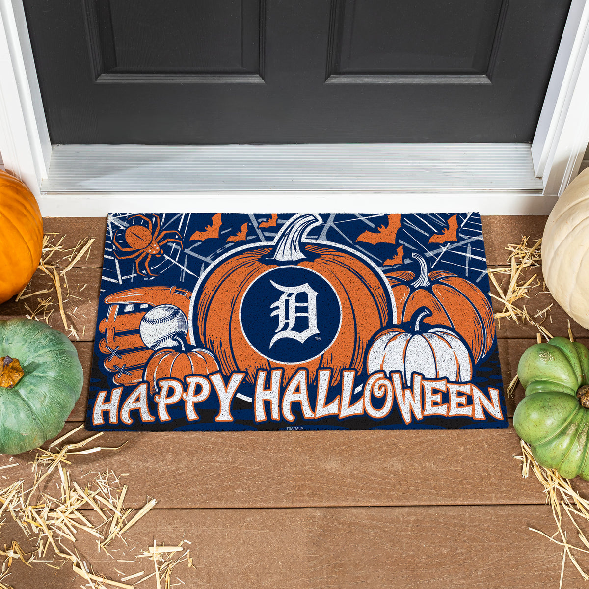 Detroit Tigers Halloween PVC Mat, 28"x16" – Team Sports America