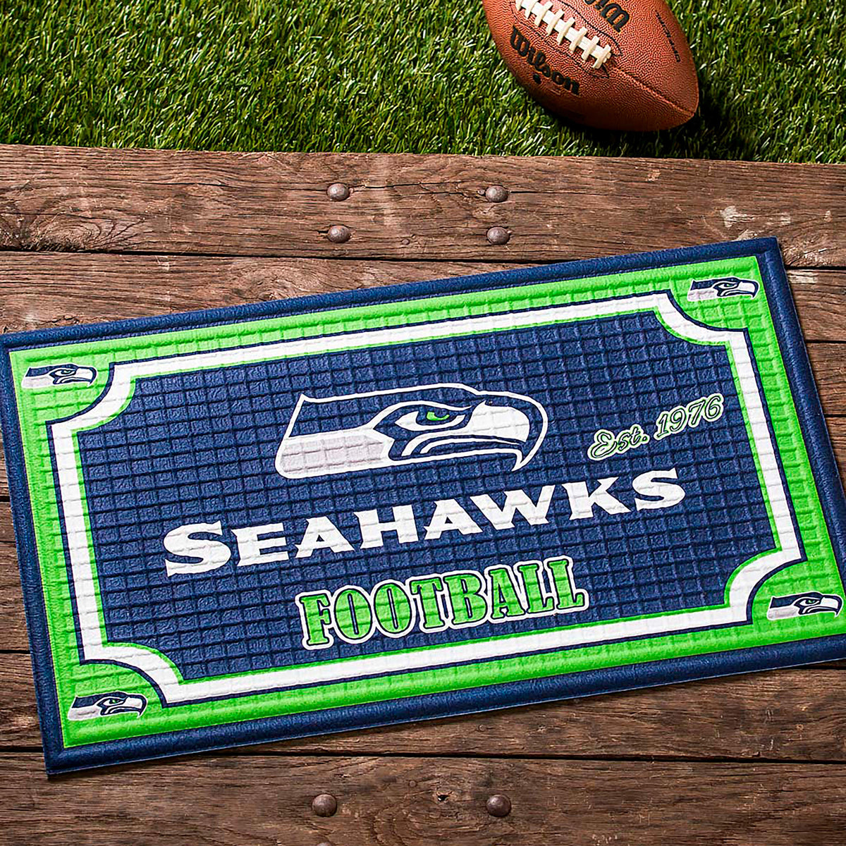 Seattle Seahawks Embossed Floor Mat, 18 x 30 inches – Team Sports America