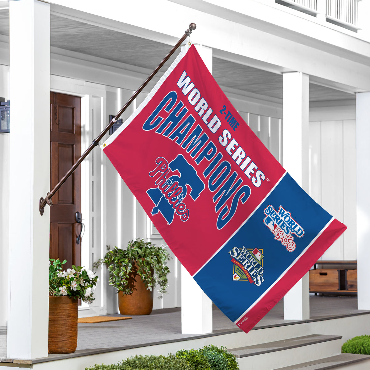 Philadelphia Phillies Single Sided Flag w/ 2 Grommets, 3'x5' Multi Win ...