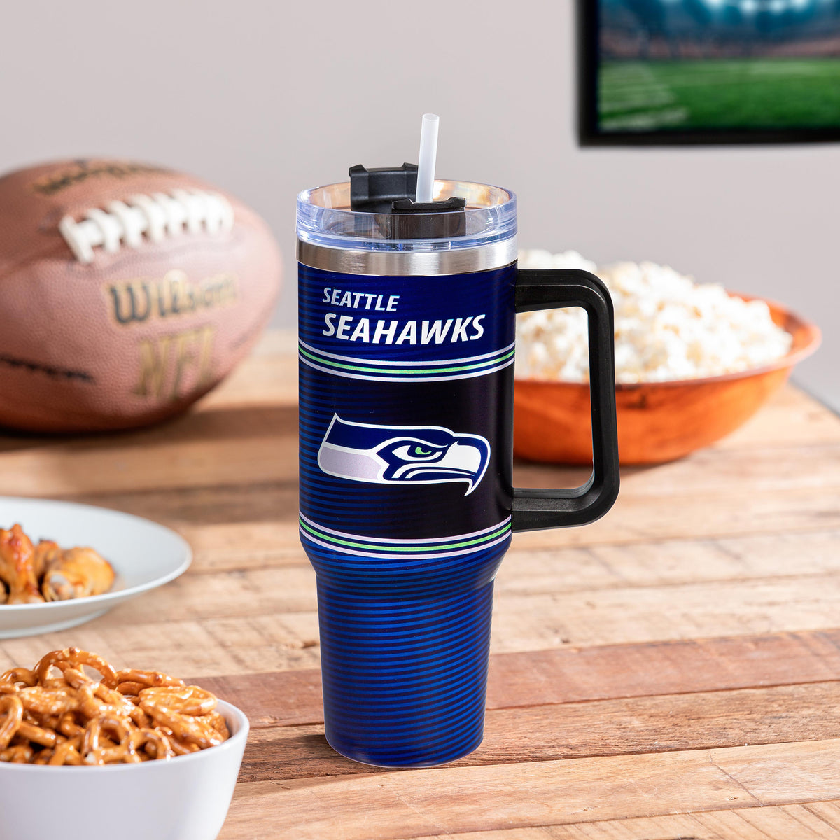 40oz Stainless Steel Canyon Cup w/ Straw, Seattle Seahawks – Team ...