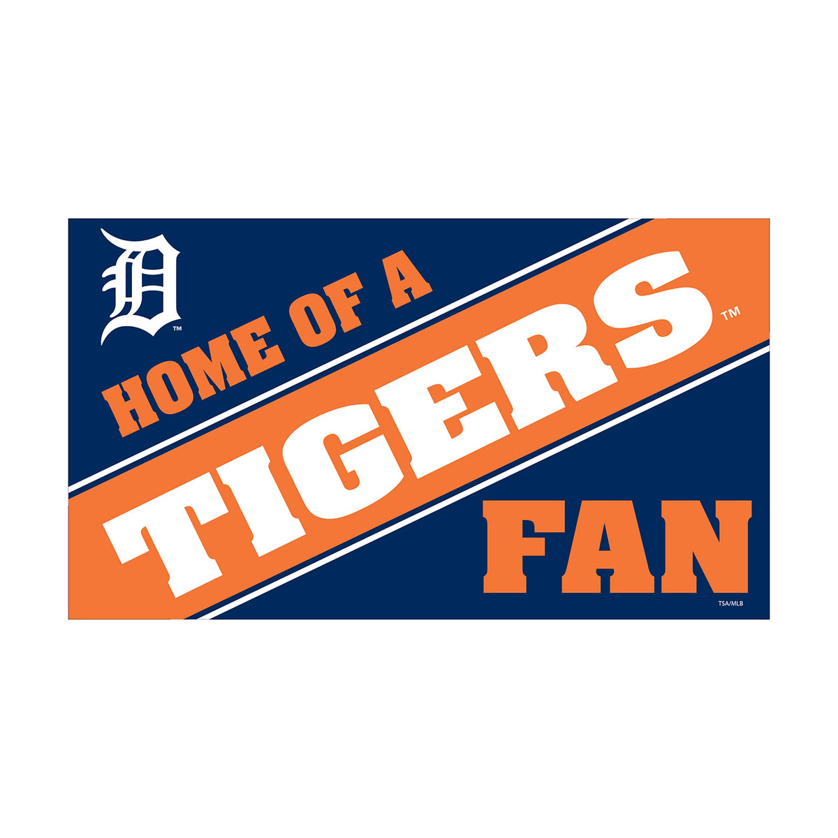 Detroit Tigers PVC Mat COLOR Home of a Fan – Team Sports America