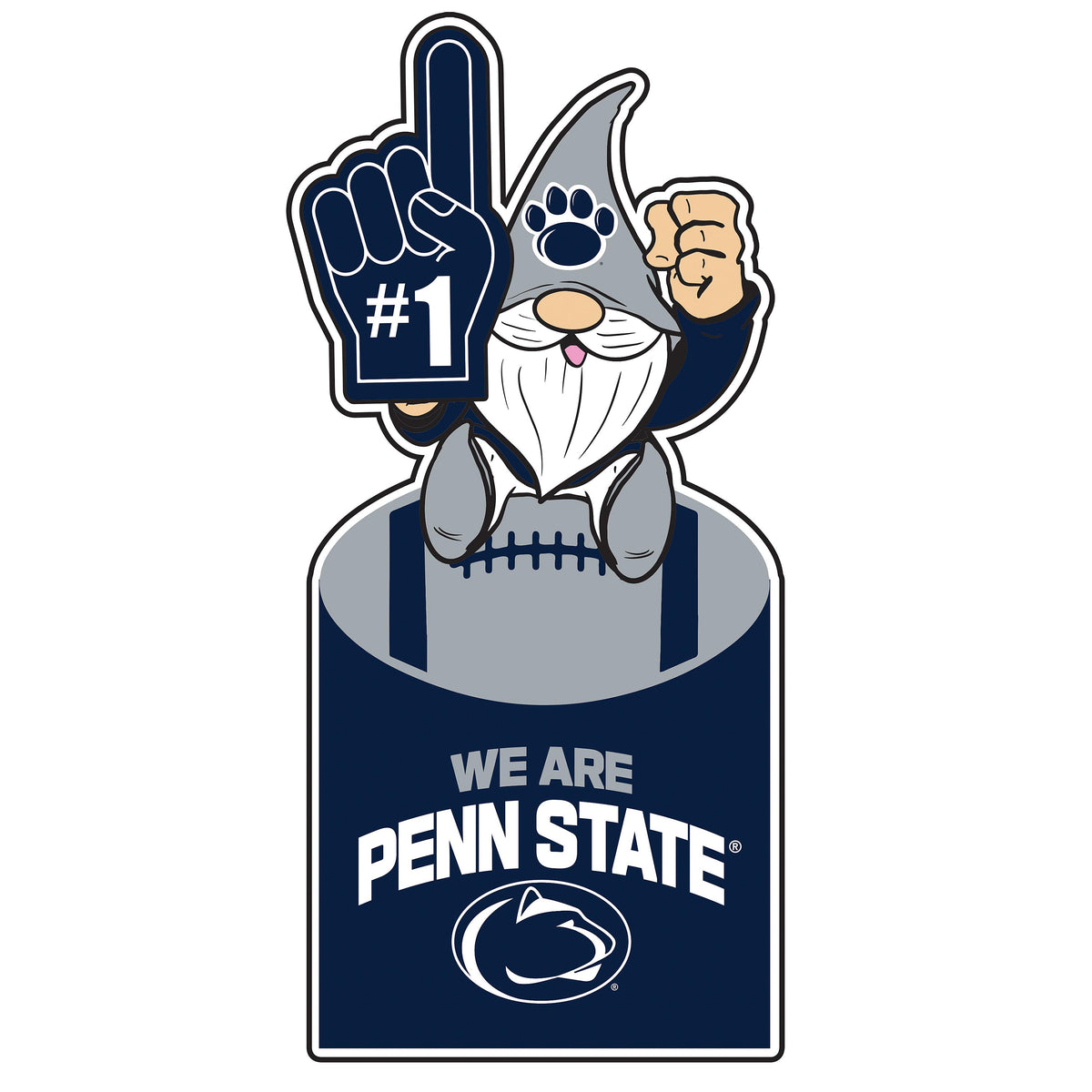 Penn State Gnome Metal Sign 10"L x 30"H – Team Sports America