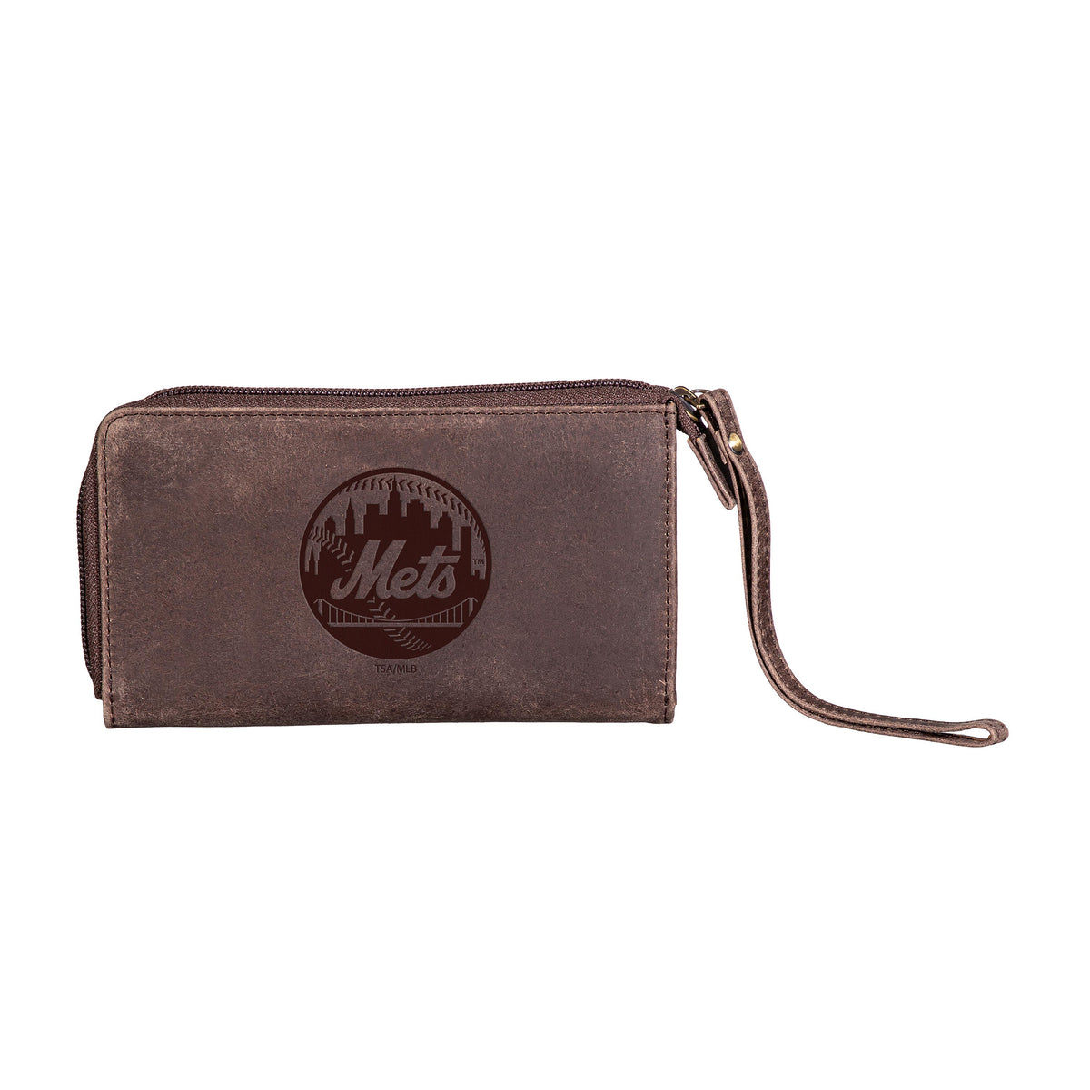 New York Mets Wristlet Wallet Brown – Team Sports America
