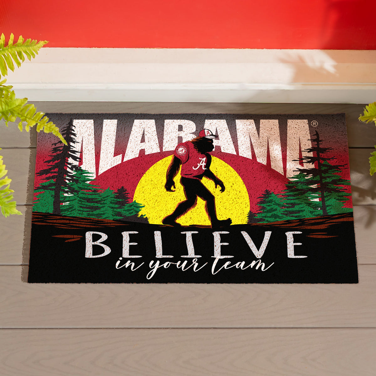 University of Alabama Bigfoot PVC Mat, 28"x16" – Team Sports America