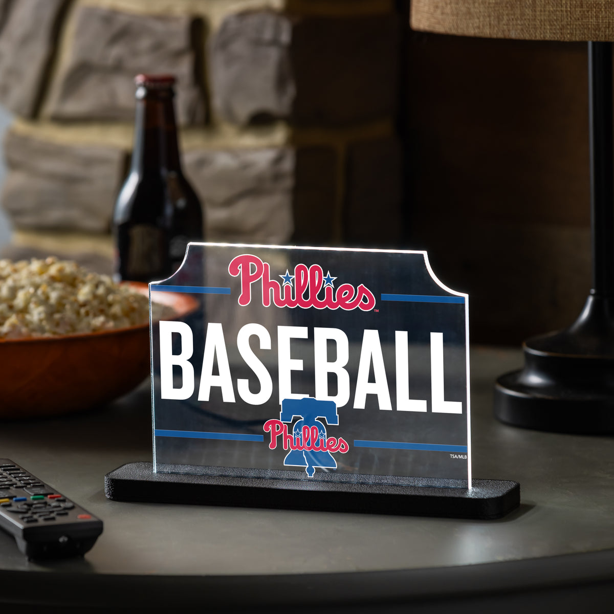 Philadelphia Phillies Baseball Rectangle Desklite LED Decor – Team ...