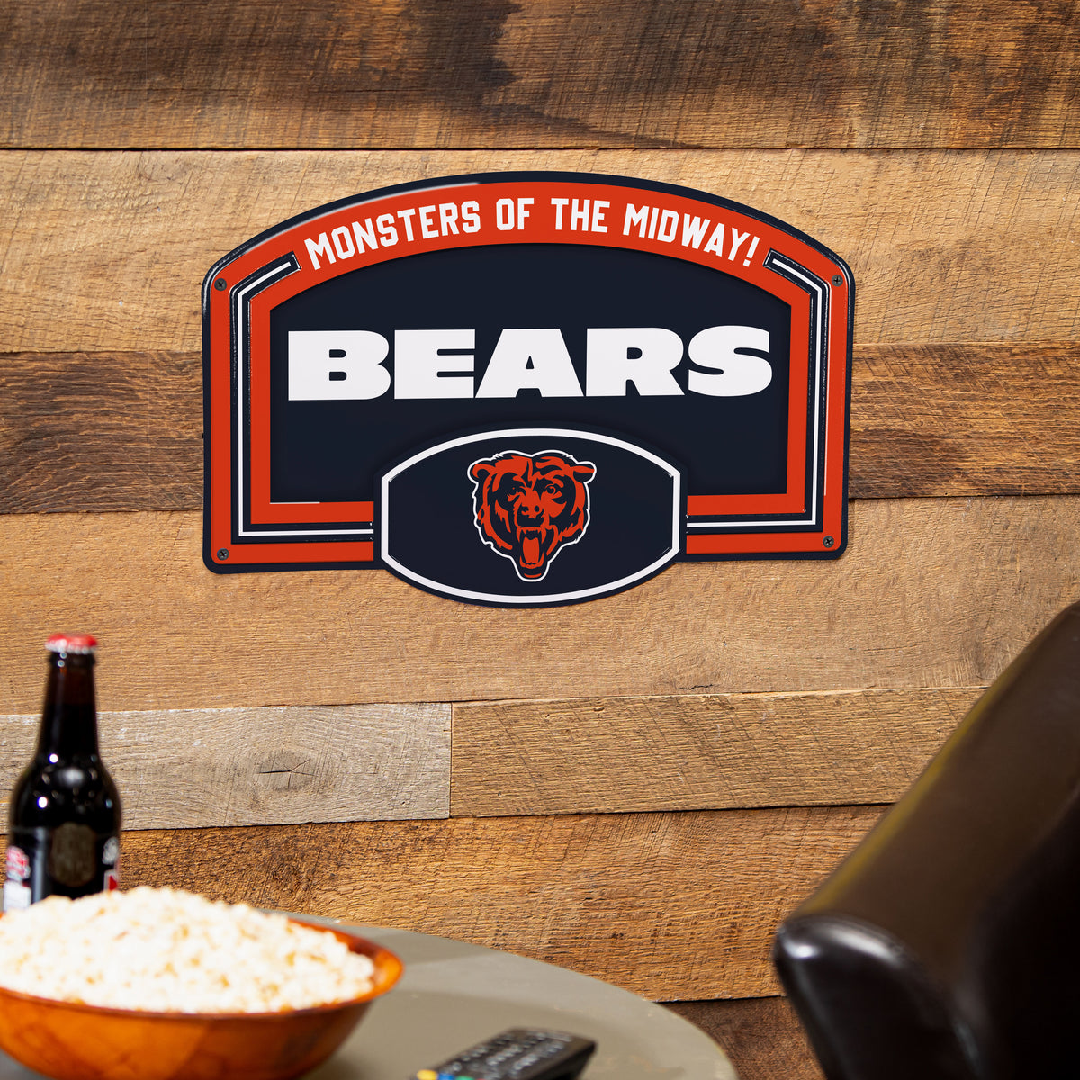 Chicago Bears USA Embossed Steel Wall Sign, 11" x 17" – Team Sports America